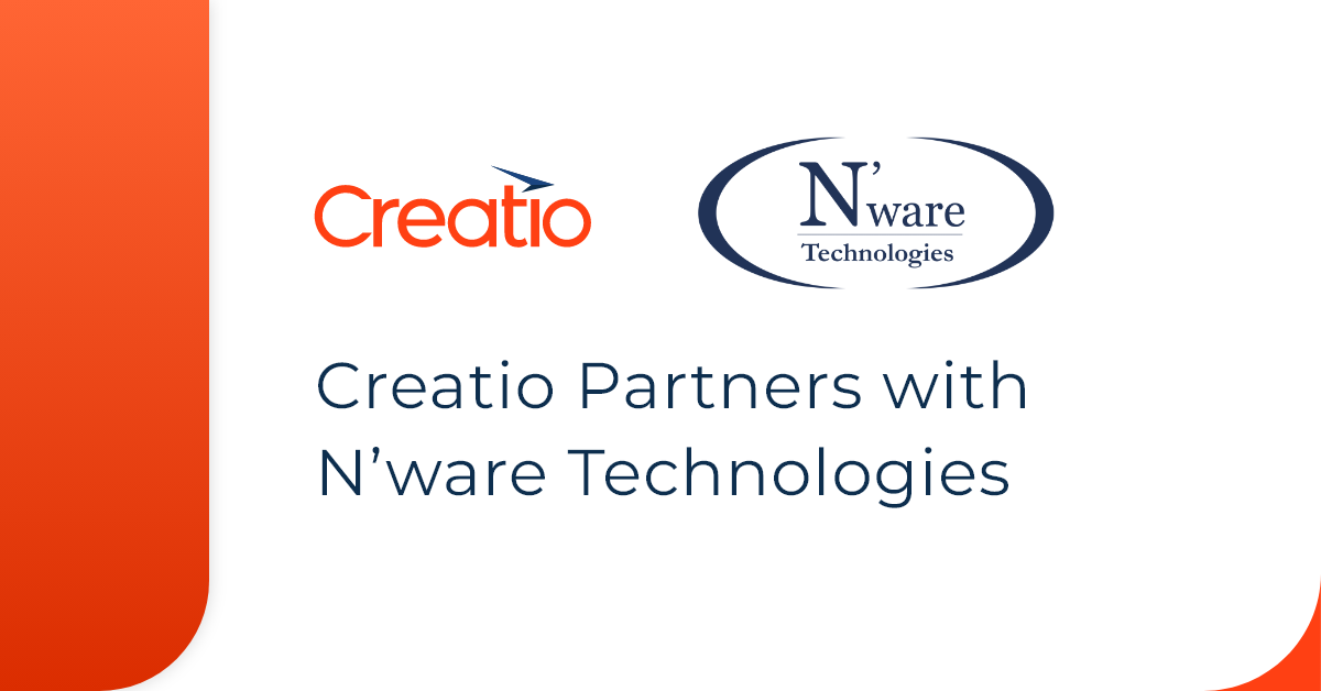 Creatio Partners with N’ware Technologies to Empower More Manufacturers and Distributors in ...